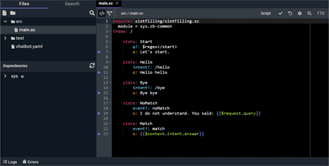 Source code editor